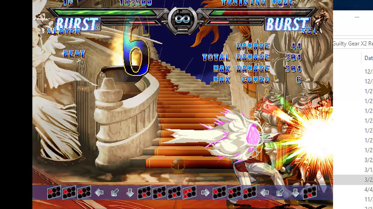 Guilty Gear X2 #Reload - Slayer's most dmg Combo 100% Tension - YouTube