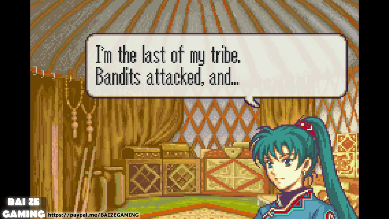 Fire Emblem GBA Blazing Blade 1 Lyn and Mark Introduction! Xmas Knights ...