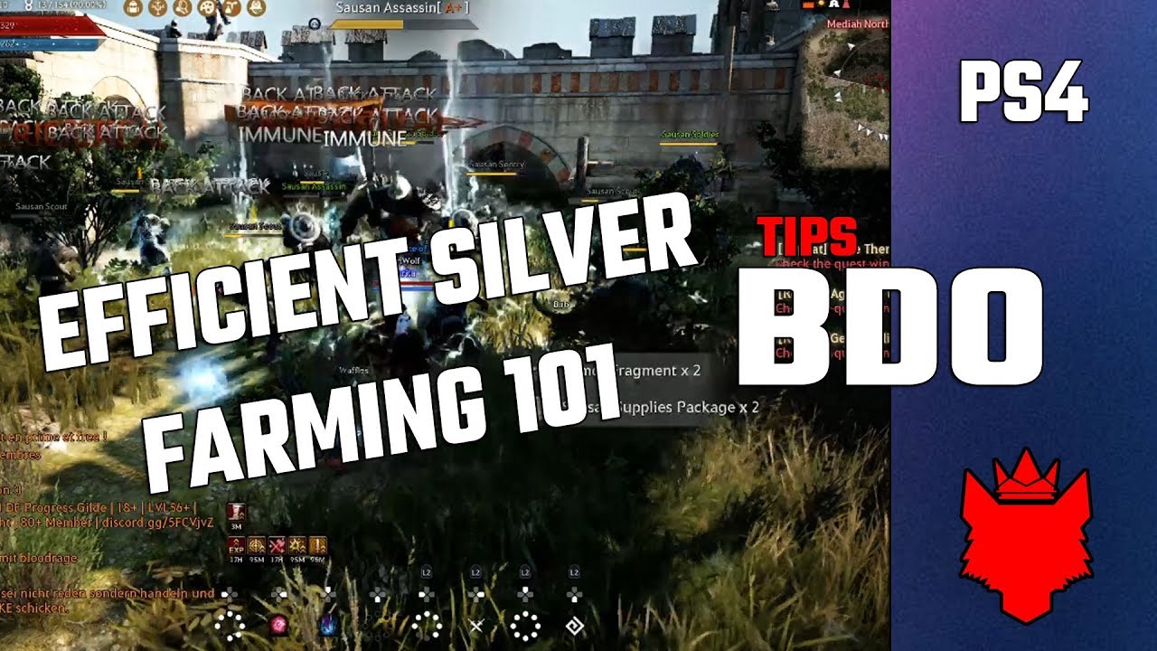 BDO PS4 | Efficient Silver Farming 101 - YouTube