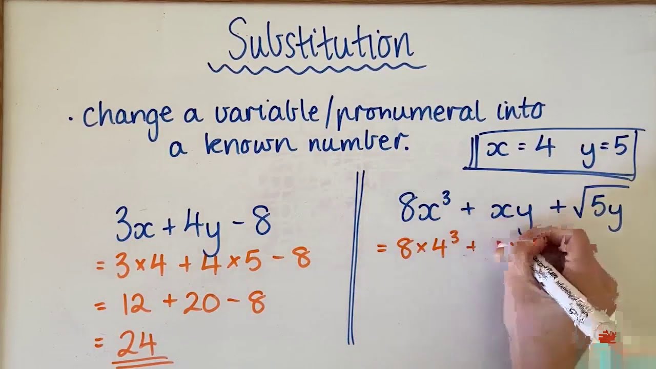 Algebra - Substitution - YouTube