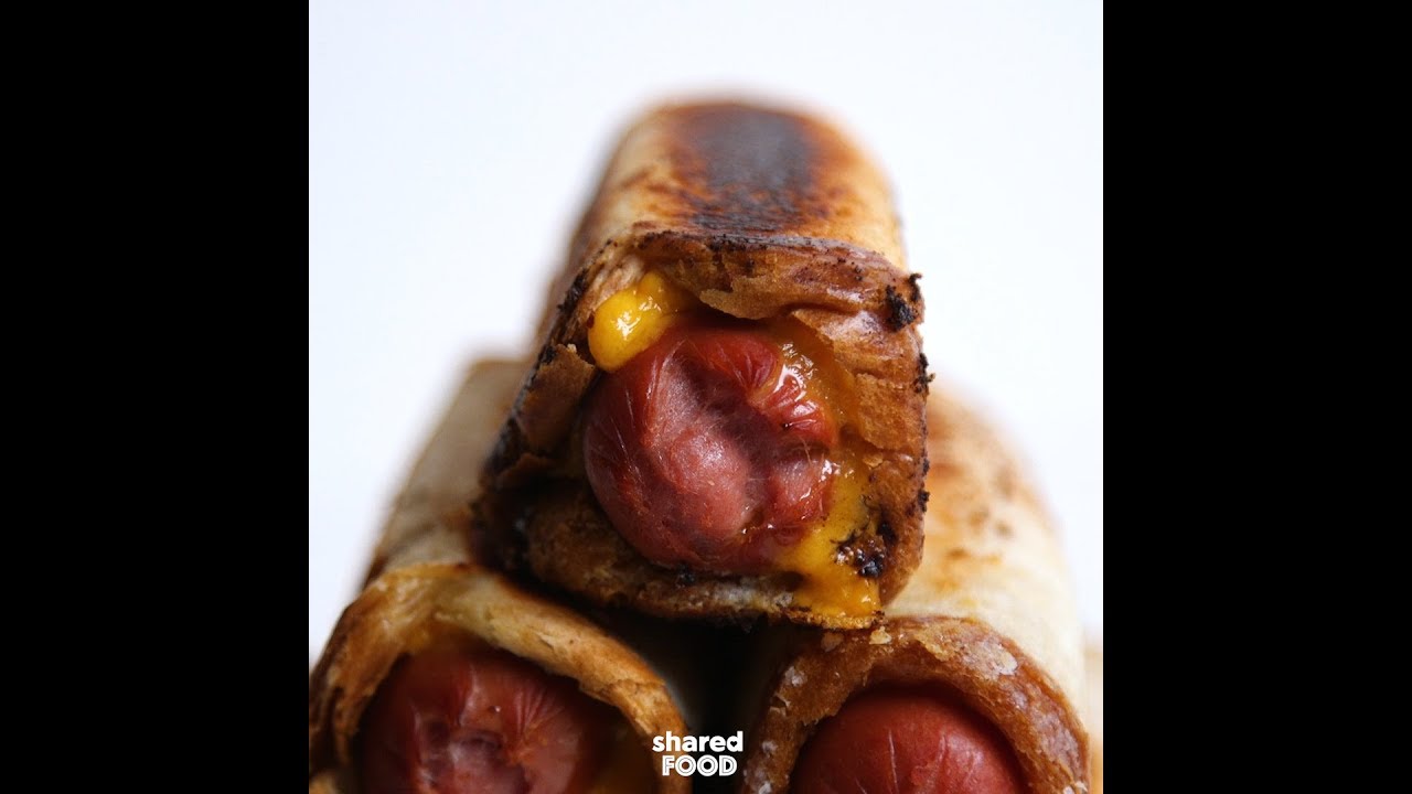 Cheesy Hot Dog Roll Ups | Snacks - YouTube