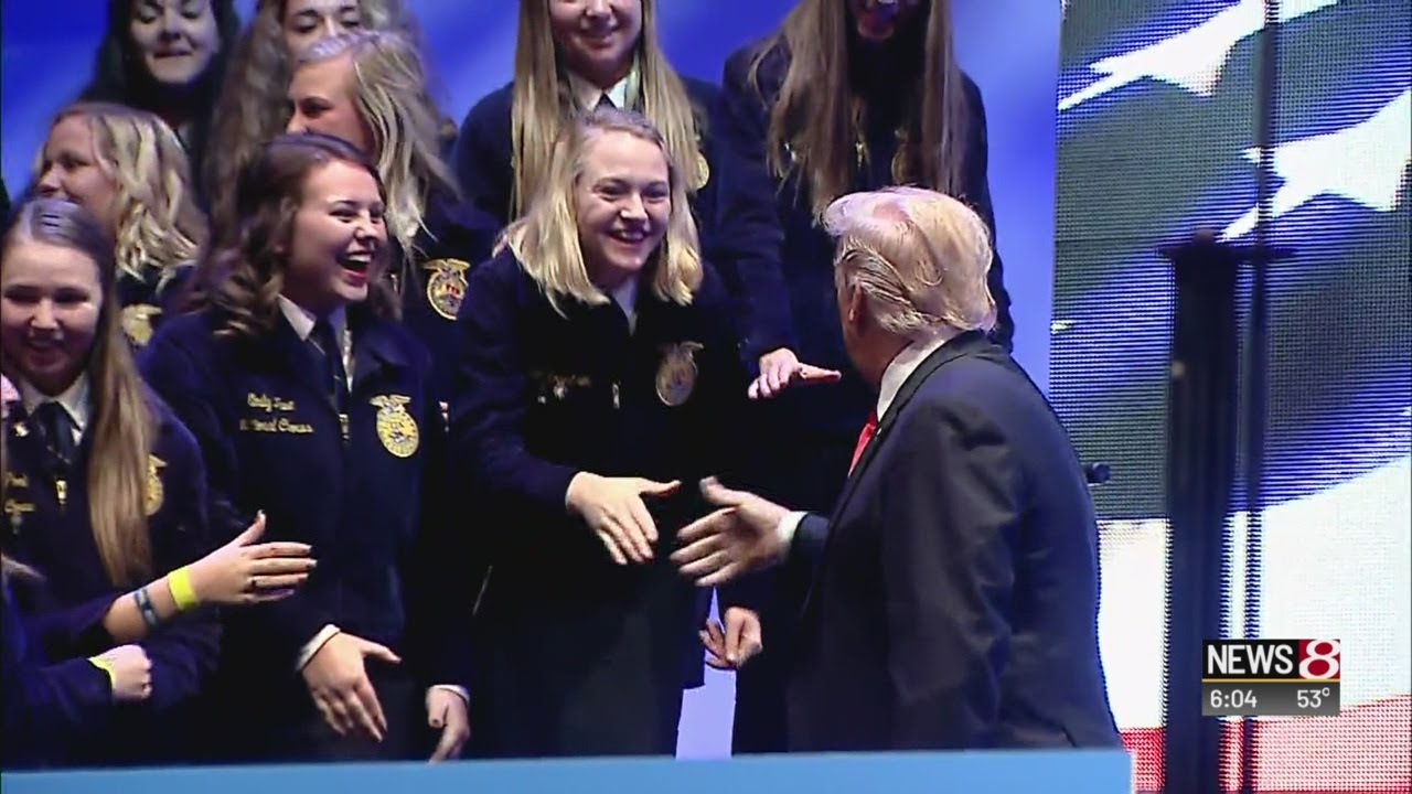 President Trump speaks to FFA convention in Indy - YouTube