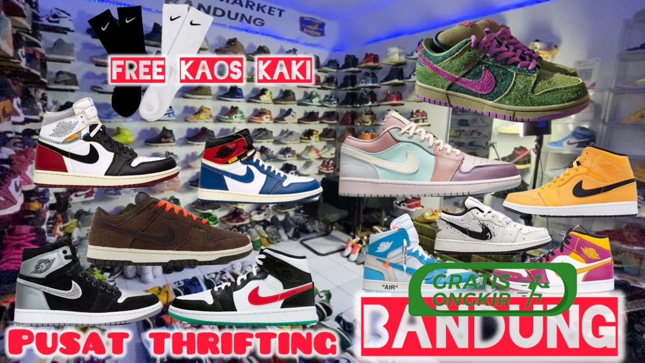 Thrifting sepatu branded di kota bandung ( SAMPAH MAHAL ) nike , adidas ...