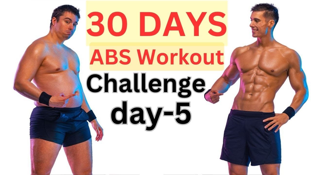30 DAYS .ABS Workout .Challenge day - 5 - YouTube