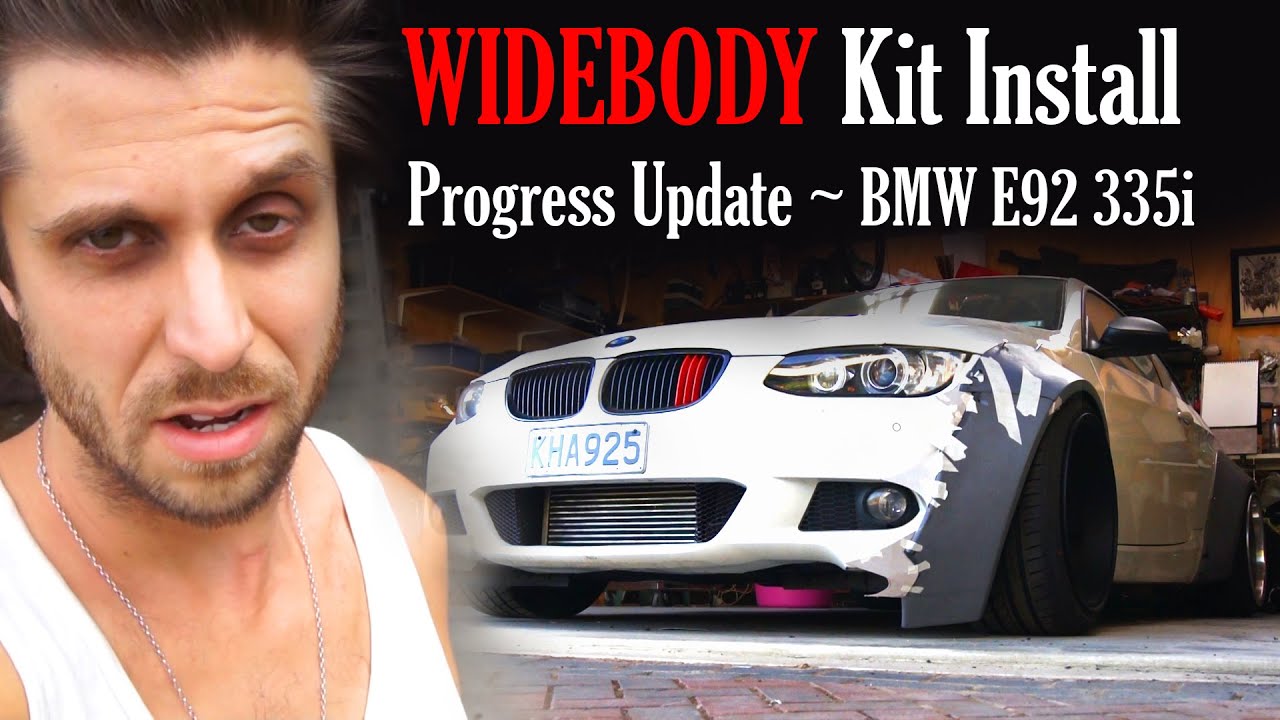E92 335i Widebody Kit Install Update - YouTube