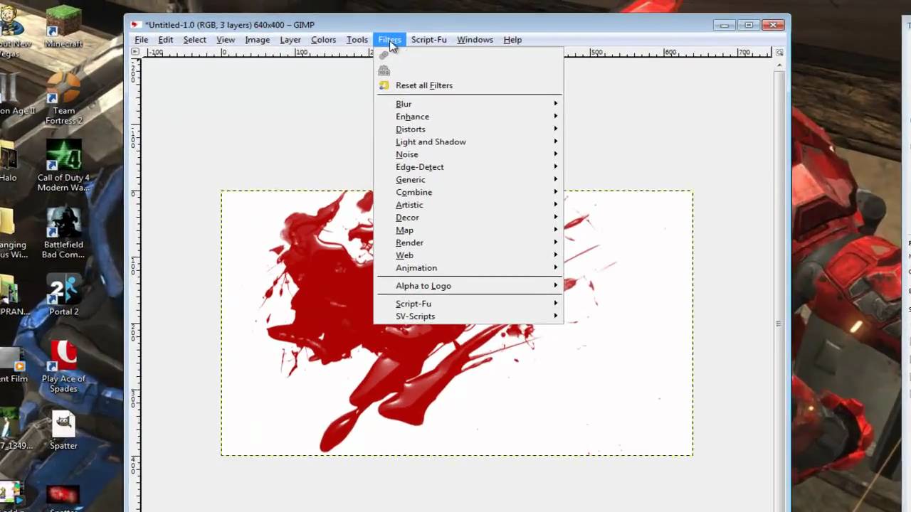 Blood Spatter Effect - YouTube