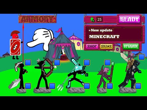 Update All New Skin MINECRAFT MaxUpgrade x9999999999 Power No Mod - MOD STICK WAR LEGACY