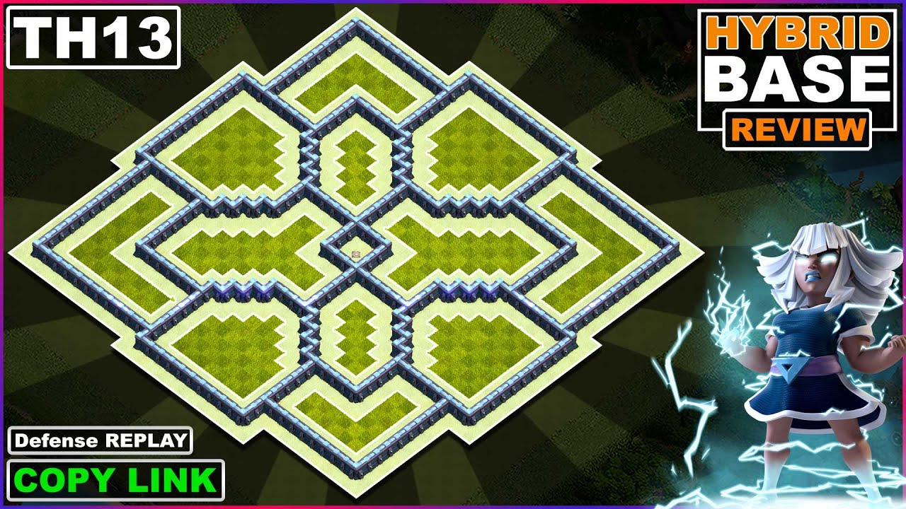NEW BEST! Town Hall 13 (TH13) Base 2022 COPY LINK | TH13 HYBRID/TROPHY ...