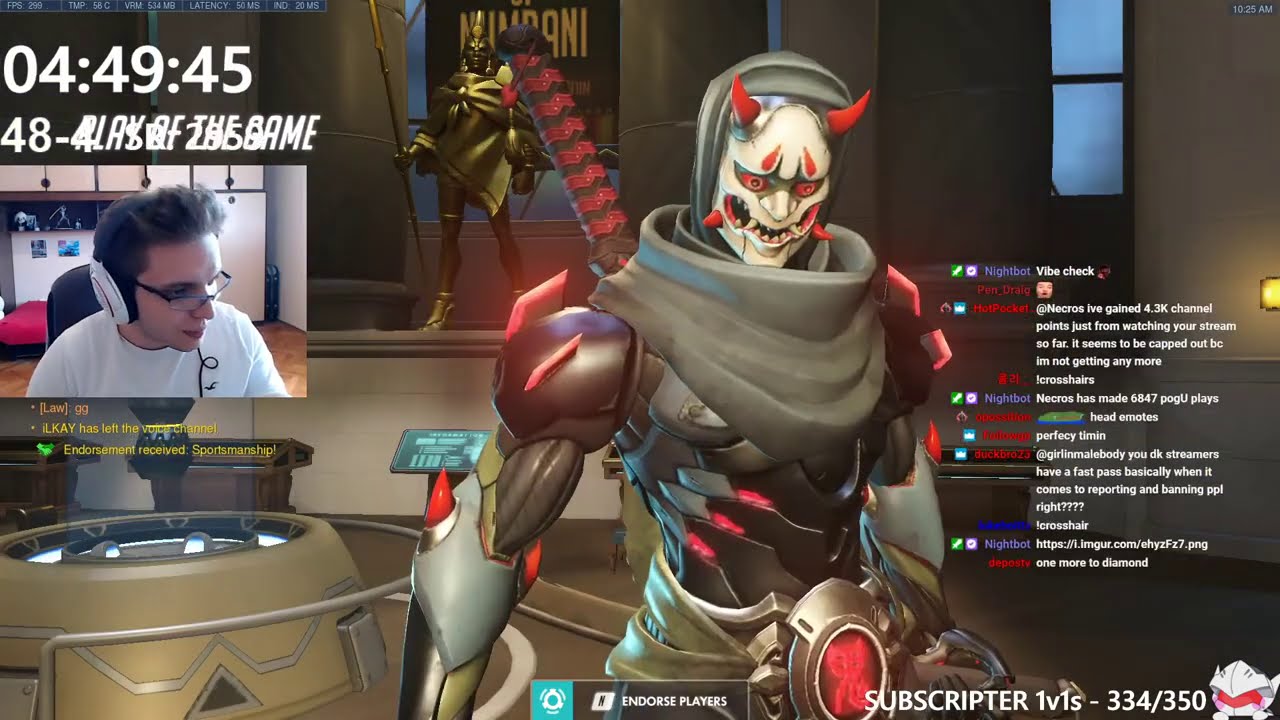 NECROS GENJI MAIN - 49 ELIMS! PLATINUM RANK [ OVERWATCH SEASON 23 ...