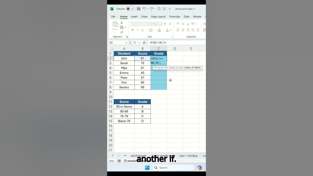 Excel Interview Nested Ifs Crack The Nested Ifs Code In Excel
