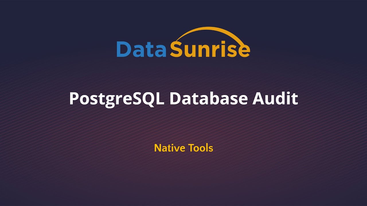 02. PostgreSQL Native Audit - YouTube