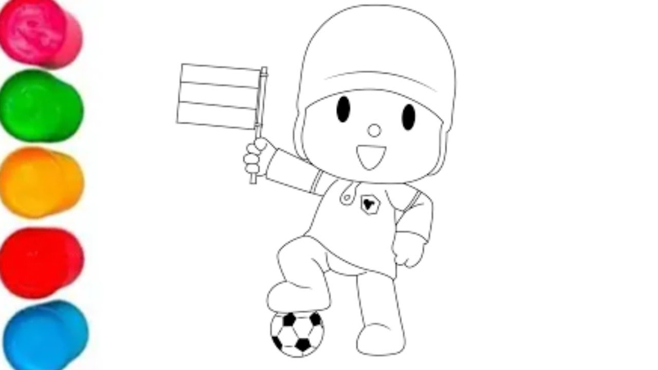 Pocoyo Drawing, Coloring, Painting for Kids and Toddlers | - YouTube