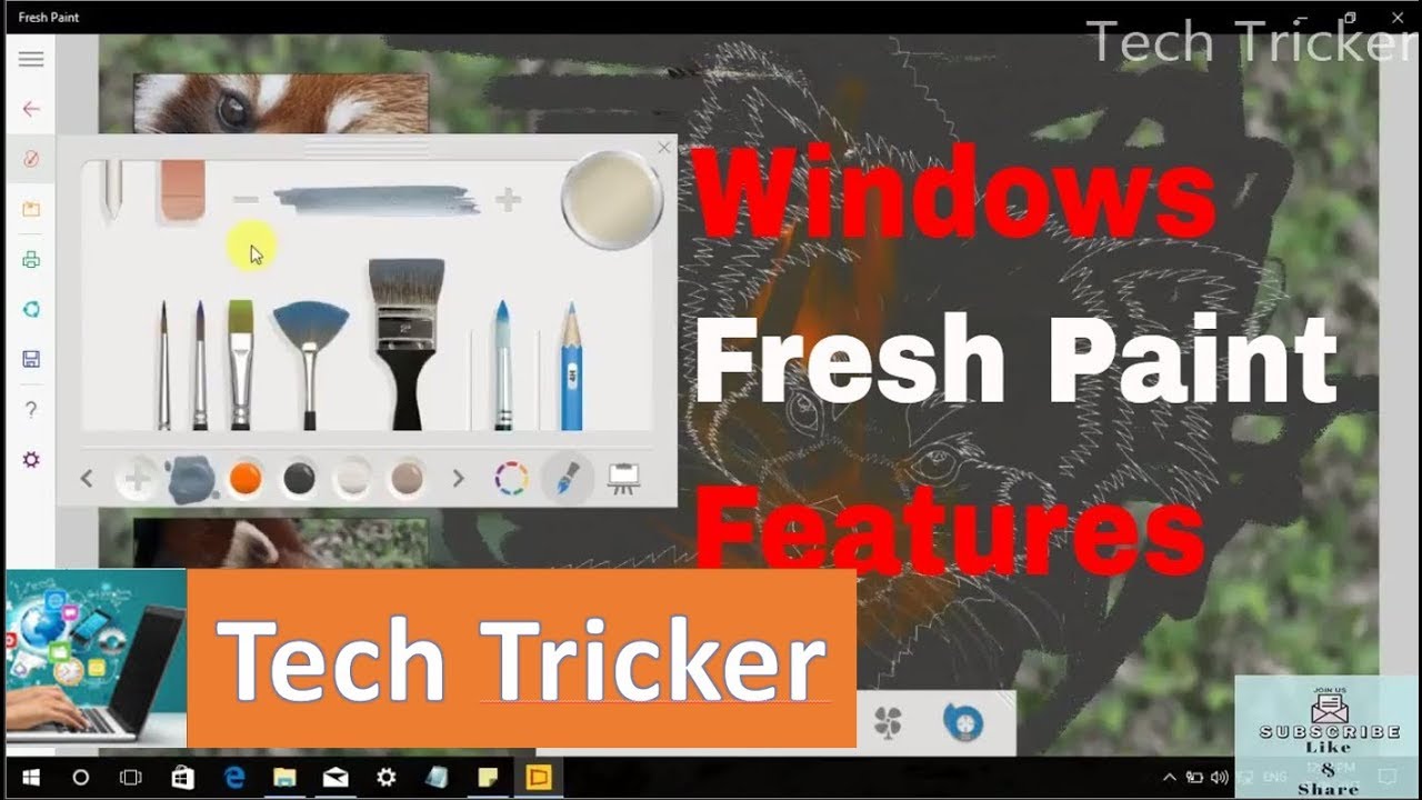 Fresh Paint| New Feature | Windows 10 App | Windows 10 Creators Update ...