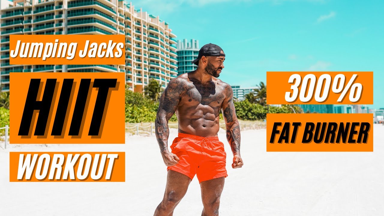 21 min.| Intense Jumping Jacks HIIT Workout | 300% FAT BURNER ( no ...