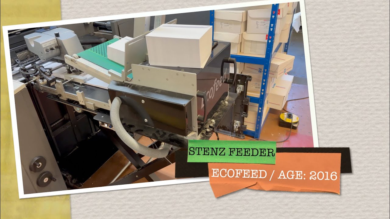 Stenz Feeder Ecofeed / Swiss Made Envelope Feeder in production - YouTube