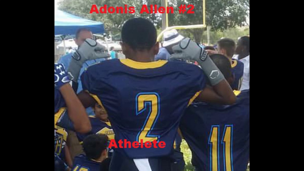 Adonis Allen #2 11u AYFL Coral Springs Chargers 2016 #athelete - YouTube