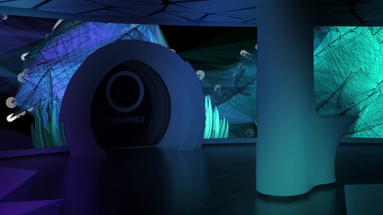 Cyberobics LED Wall simulation - YouTube