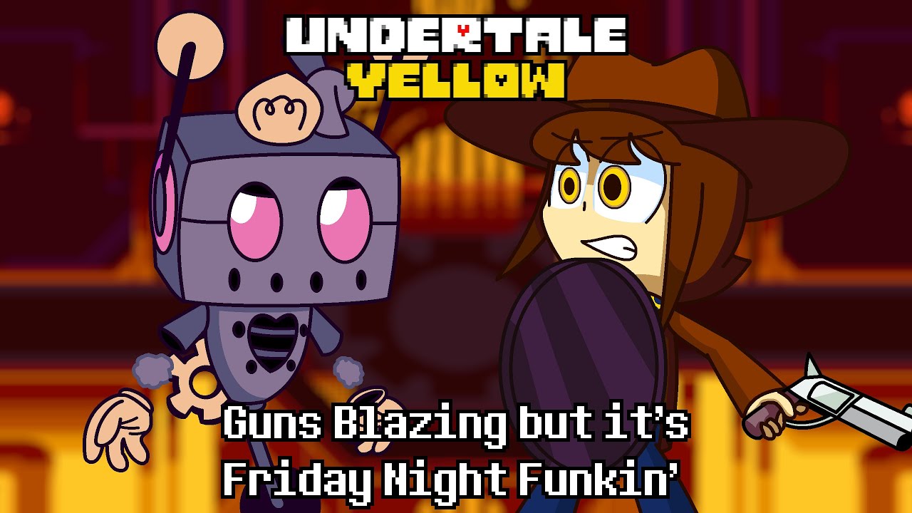 FNF Undertale Yellow | Guns Blazing | Axis chromatic test - YouTube