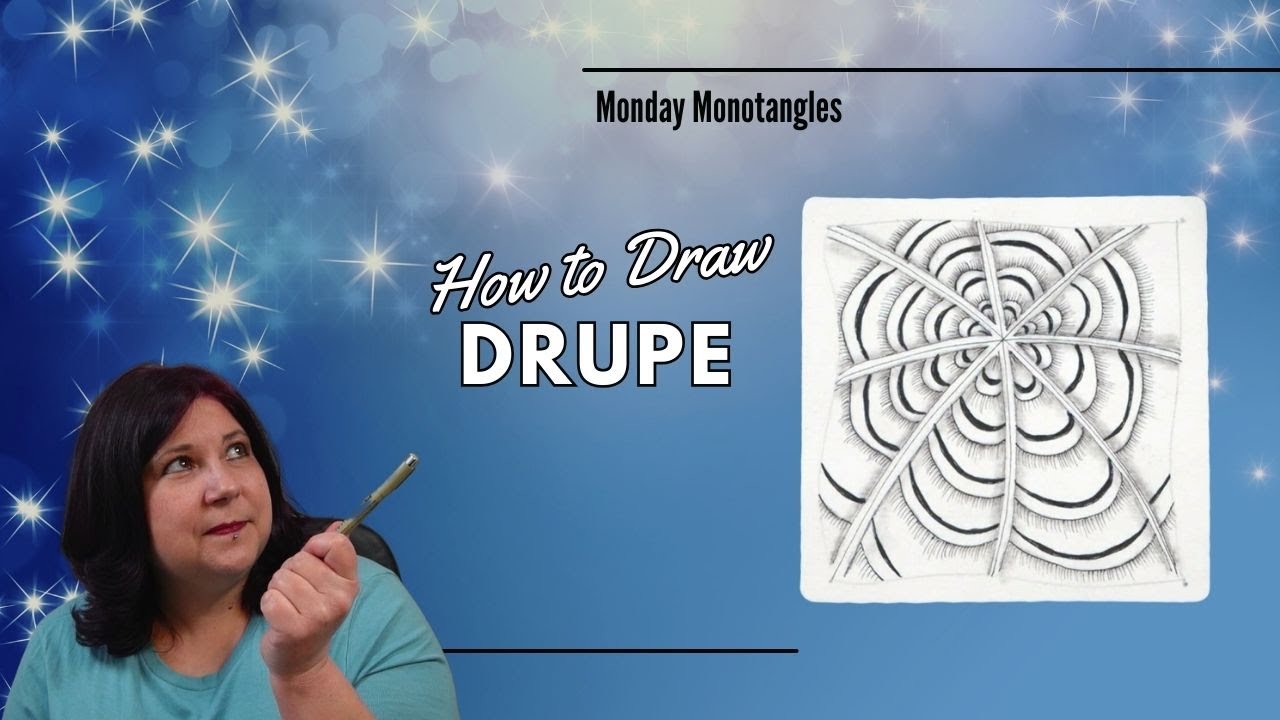 How to Draw Drupe Step-by-Step | Zentangle Pattern - YouTube