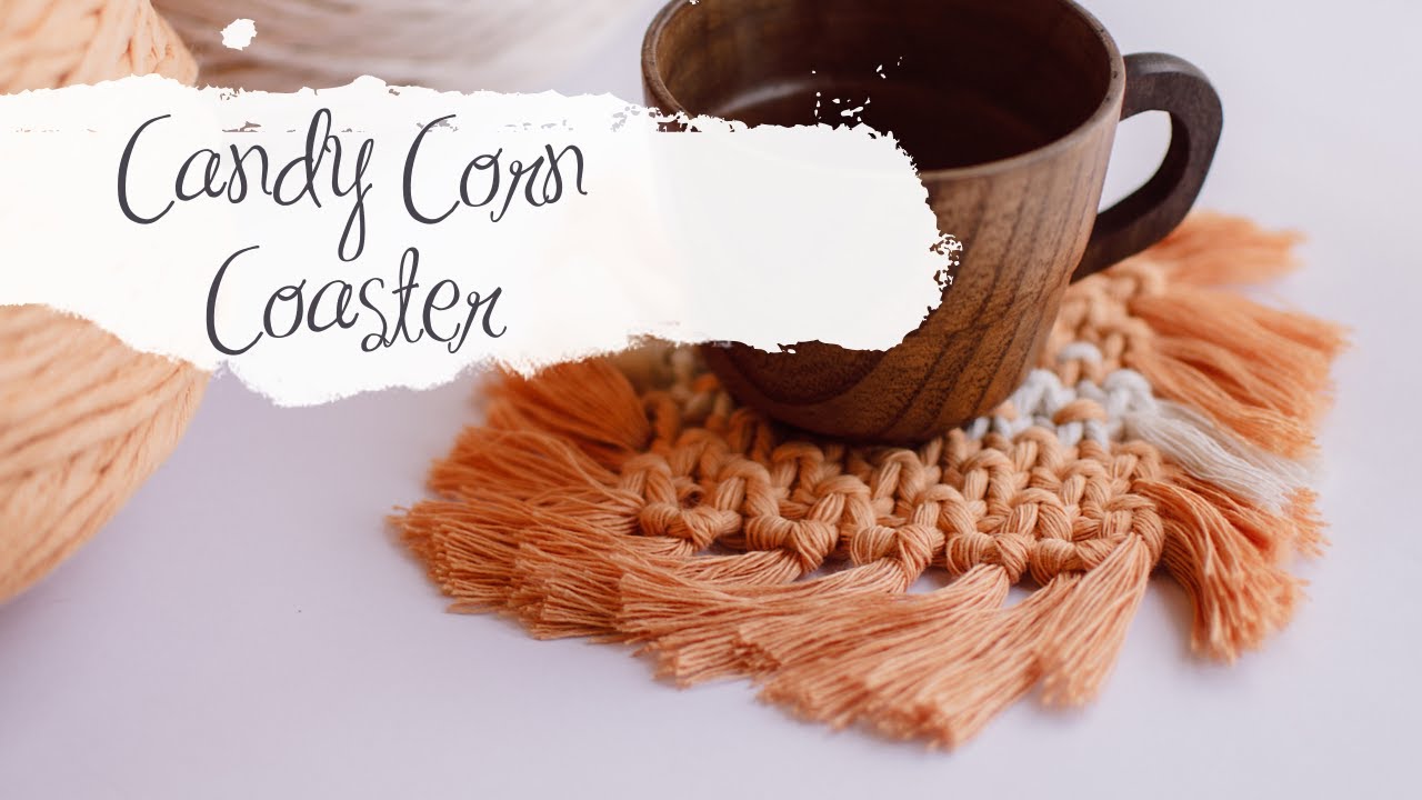 DIY Macrame Coaster | Easy Macrame Tutorial | Fall Decor Crafts - YouTube