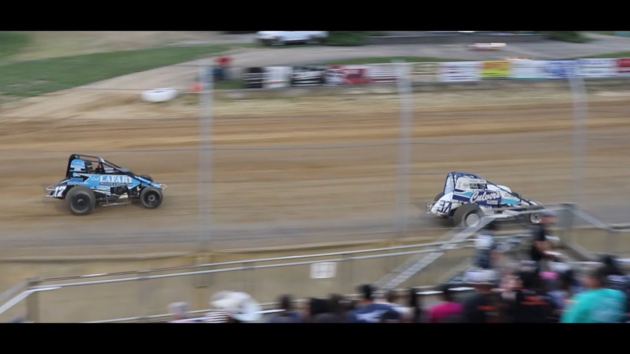Lawrenceburg Speedway "King of the Midwest" Sprint Car Feature Race [5 ...