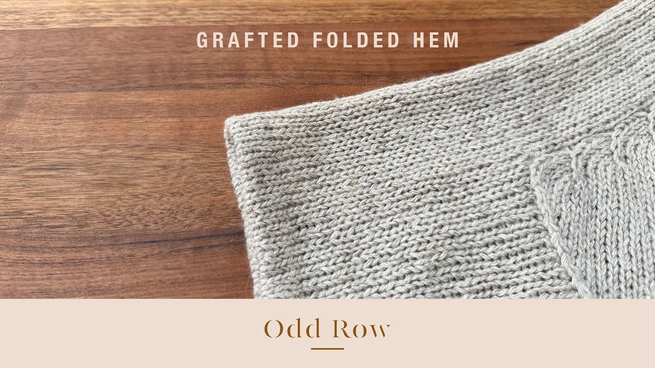 Grafted folded hem - English - YouTube