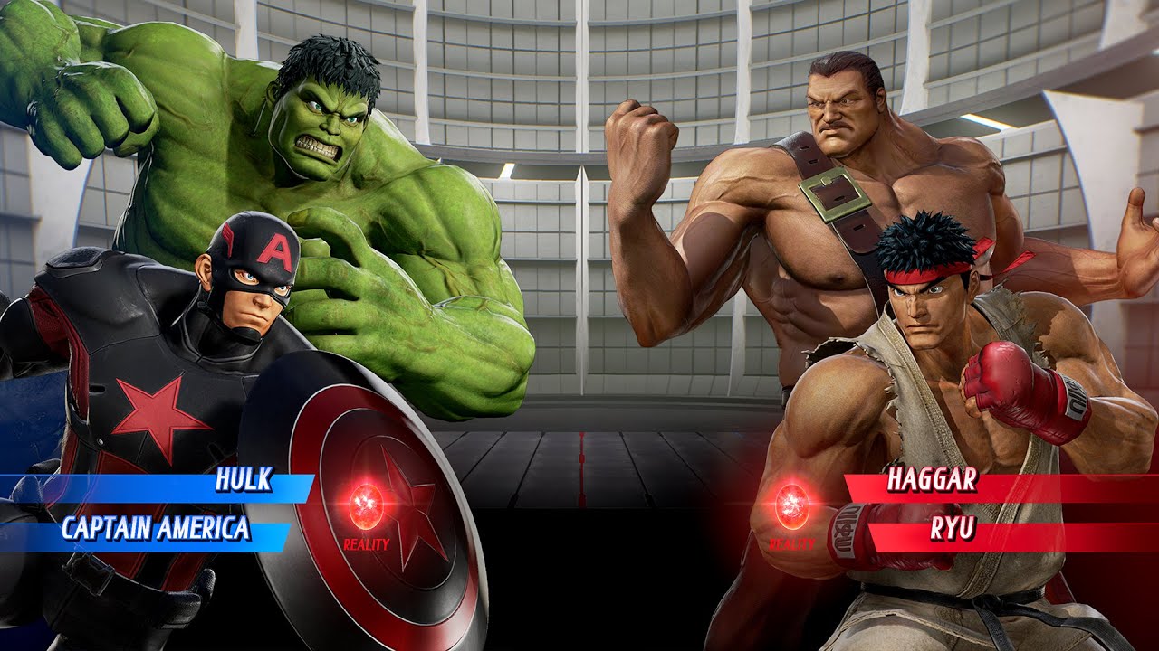Hulk & Captain America VS Ryu & Haggar - Marvel vs Capcom Infinite | 4K ...