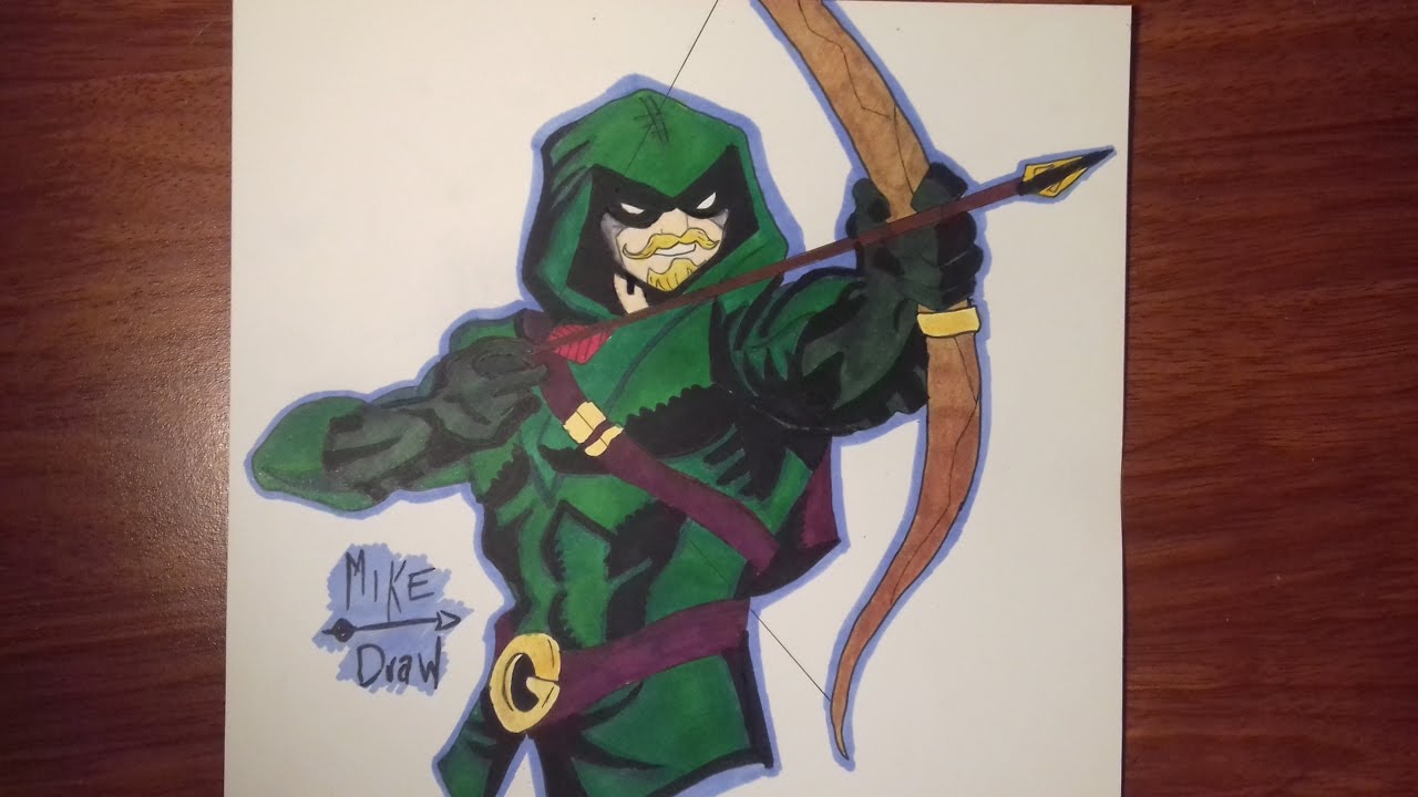 Green Arrow (DC comics) • #5 • / Speed Drawing / - YouTube