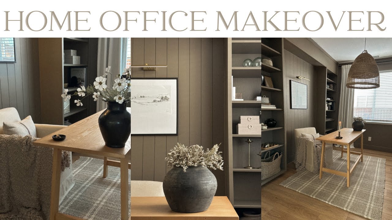 Official Home Office Tour || Home Office Transformation + Styling Ideas ...