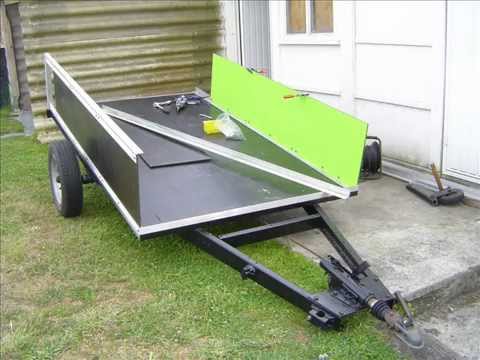 Plan remorque artisanale basculante