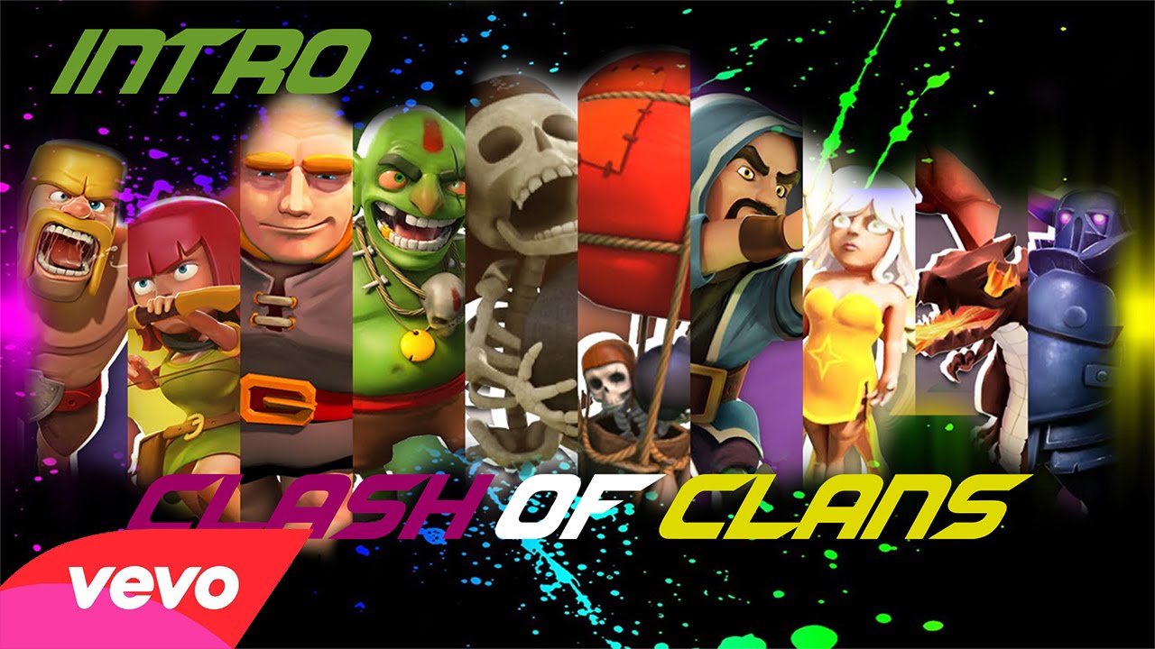 Clash of Clans : FREE HD Intro TEMPLATE- for Yotube Channel [Photoshop ...