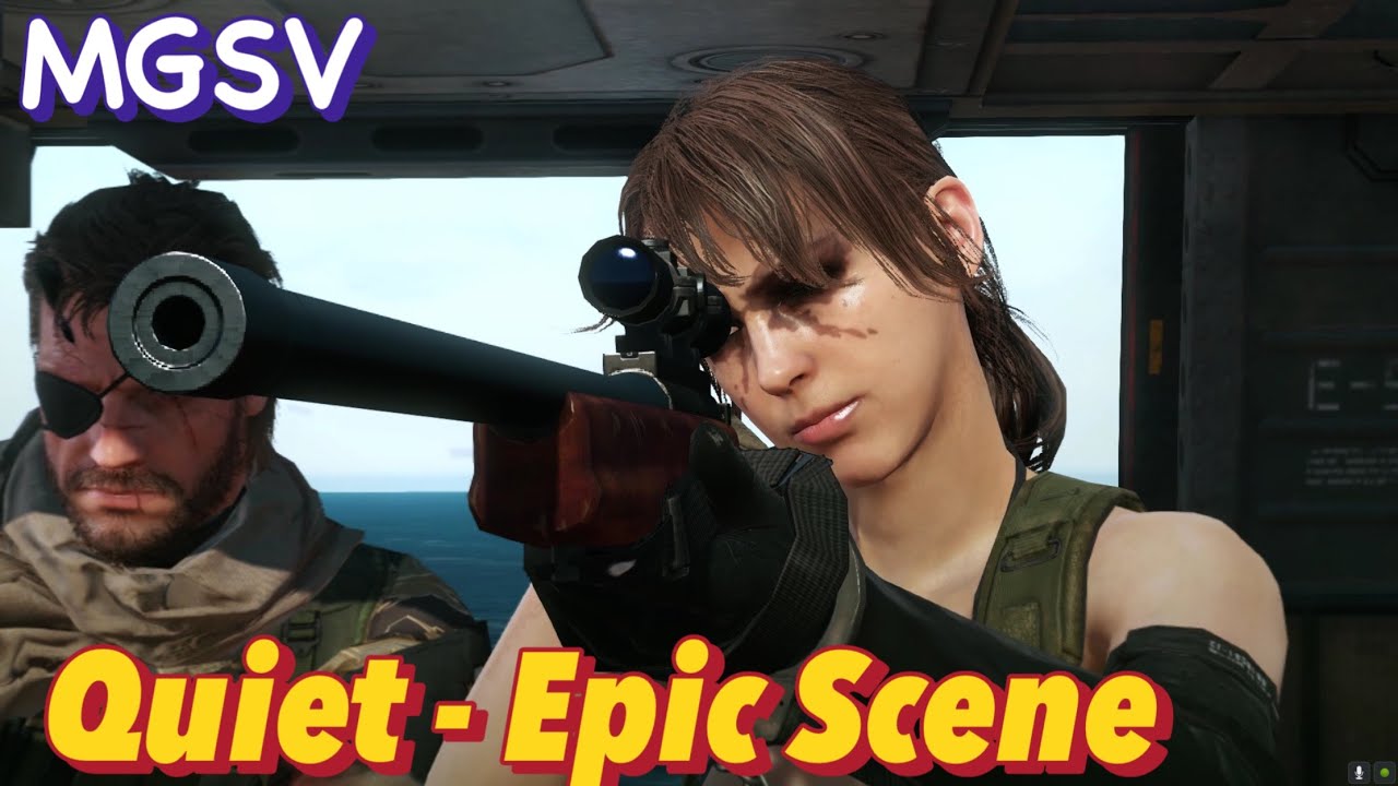 QUIET Epic snipe scene | Metal Gear Solid V The Phantom Pain | # ...