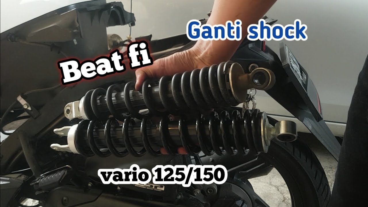 Ganti Shock Belakang Honda beat fi dg Vario 125 - YouTube