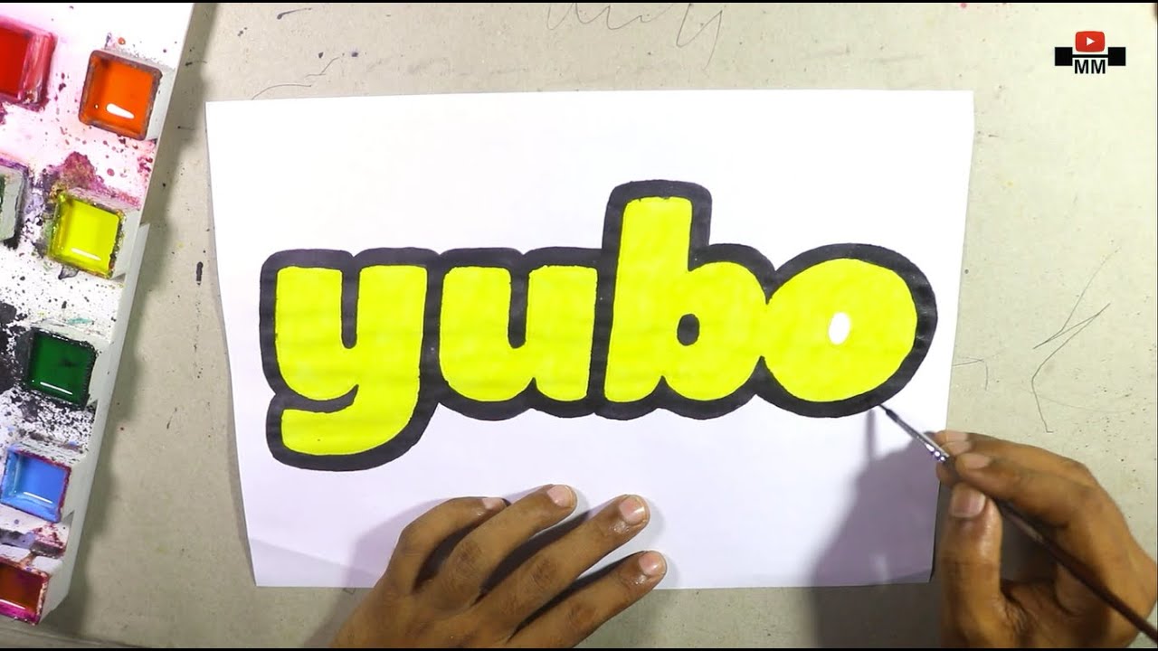 How to draw the Yubo logo - YouTube