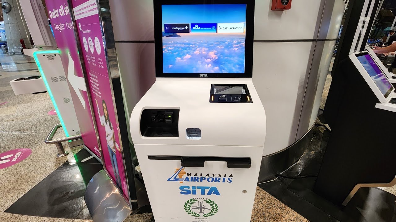 Cara Daftar Masuk SITA Self Check-in Guide Demonstration KLIA Kuala ...
