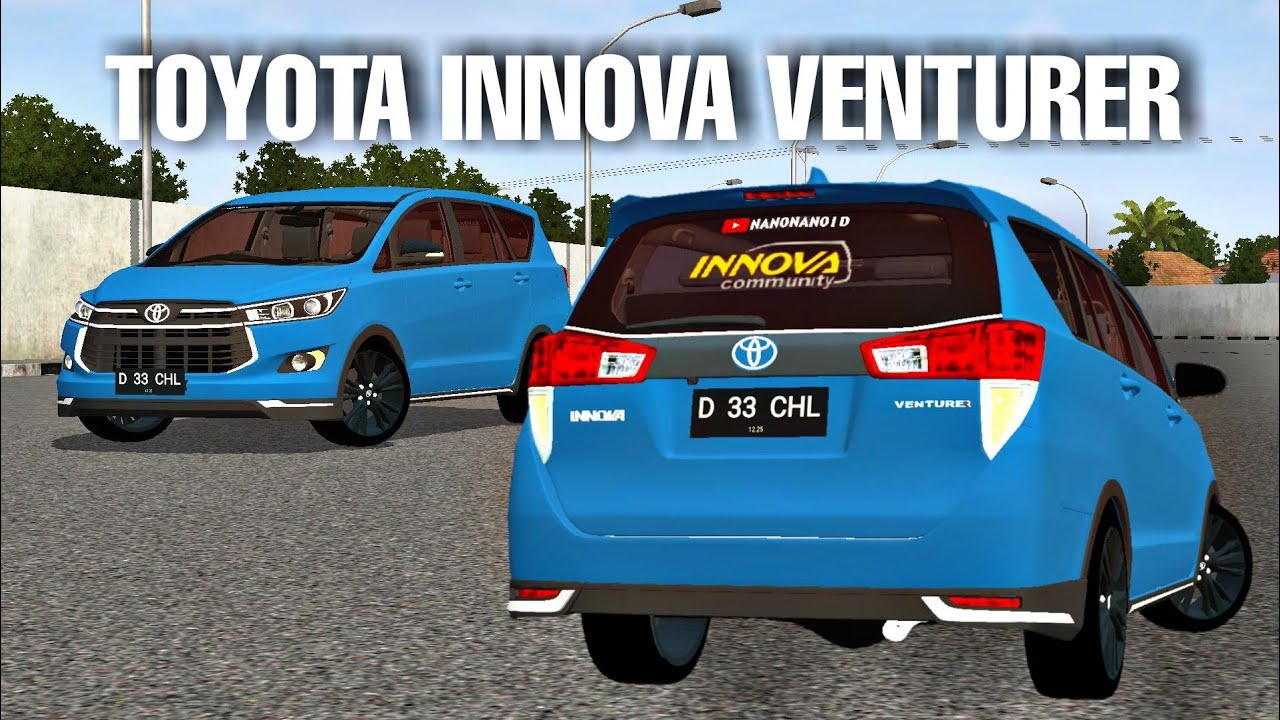 TOYOTA INNOVA VENTURER | MOD BUSSID - YouTube