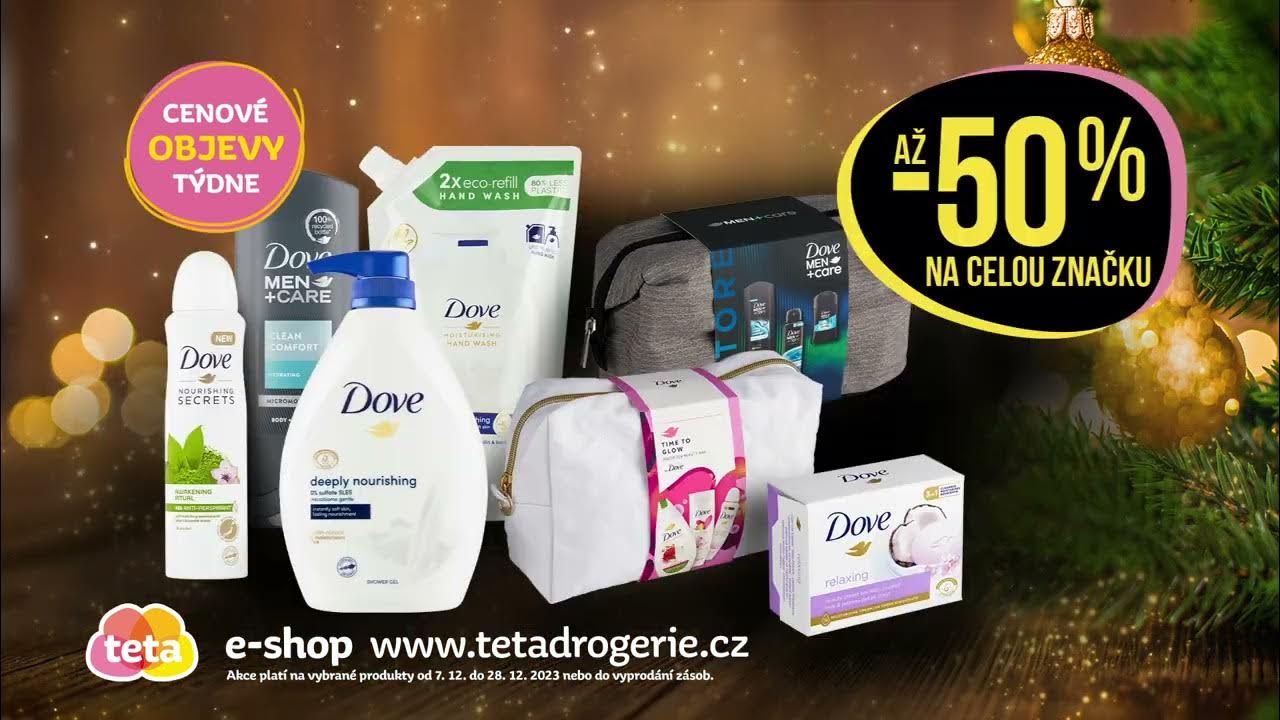 TV reklama Teta drogerie od 7. 12. 23 - sleva na náhradní hlavice Gillette a značku Dove - YouTube