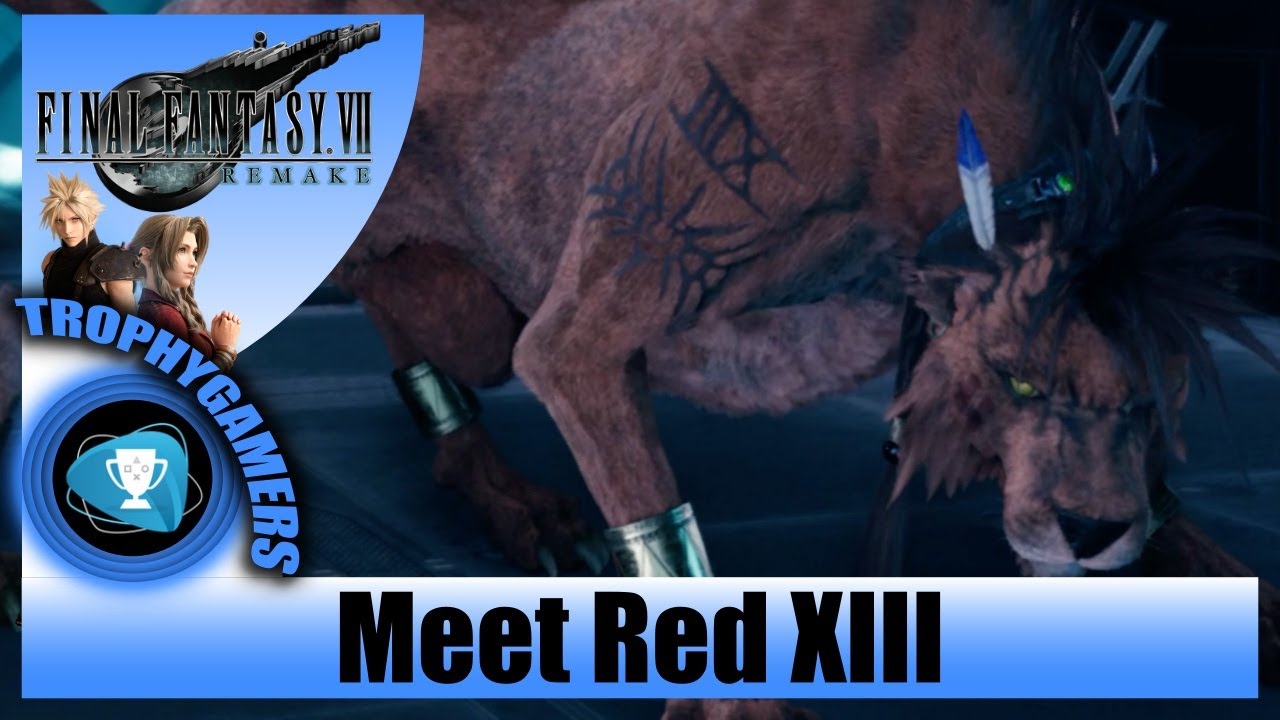 Final Fantasy 7 Remake - Meeting Red XIII Cutscenes - YouTube