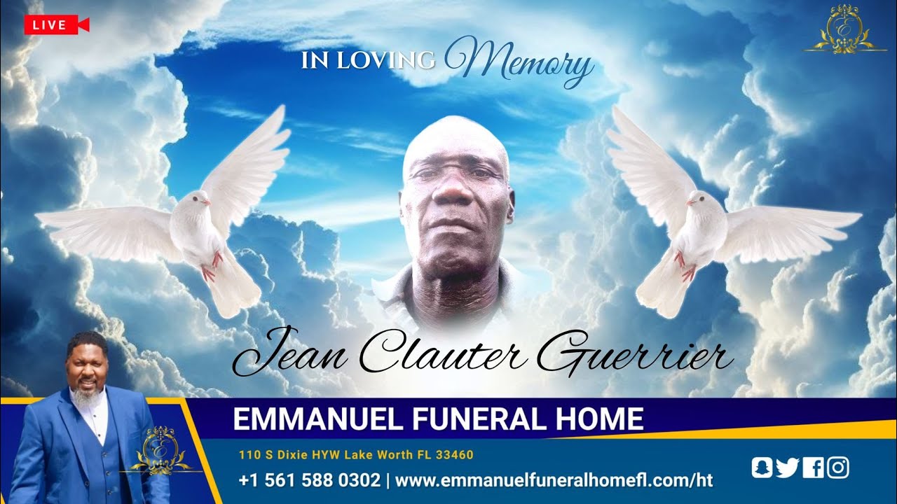 In Loving Memory of Jean Claude Guerrier - YouTube