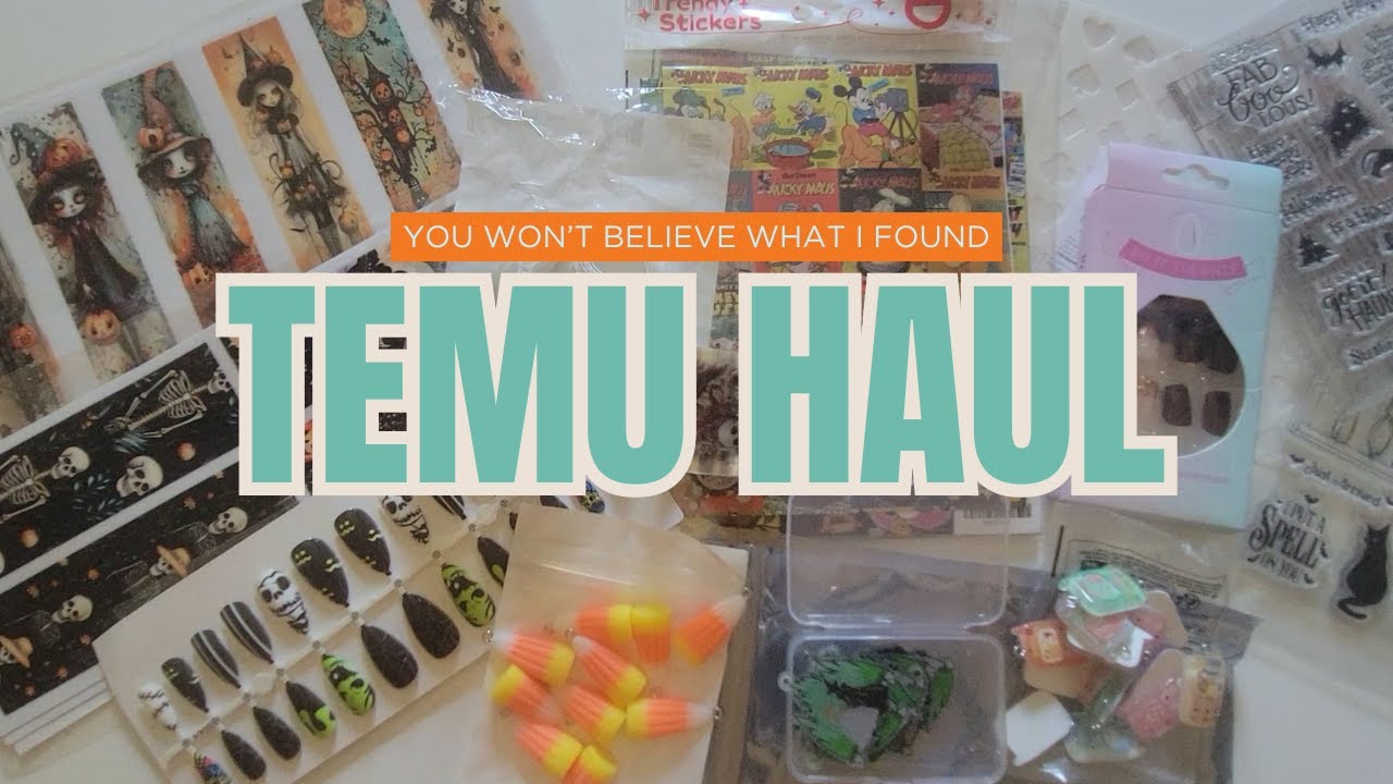 HUGE TEMU CRAFT HAUL! You Won’t Believe What I Found for My Halloween ...