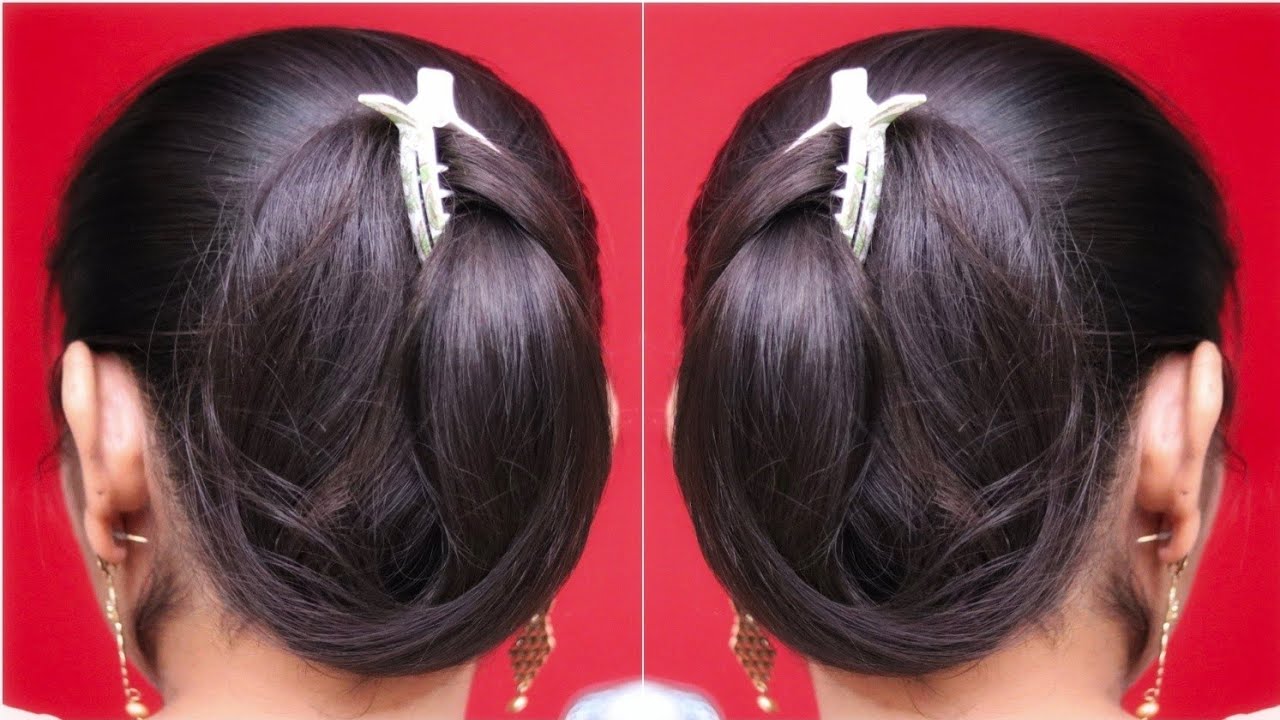 Easy & Cute ! Small Claw Clip Juda Hairstyle for Ladies | Super easy ...