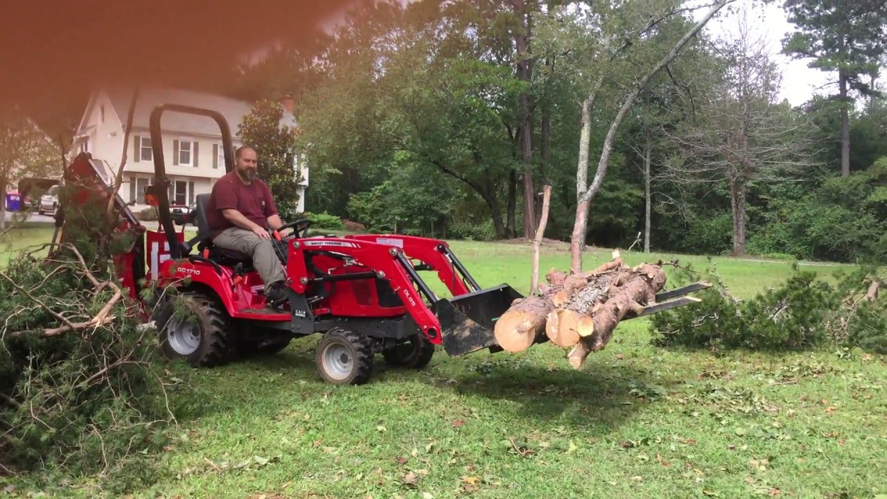 Massey Ferguson GC1710 Irma Cleanup 2 - YouTube