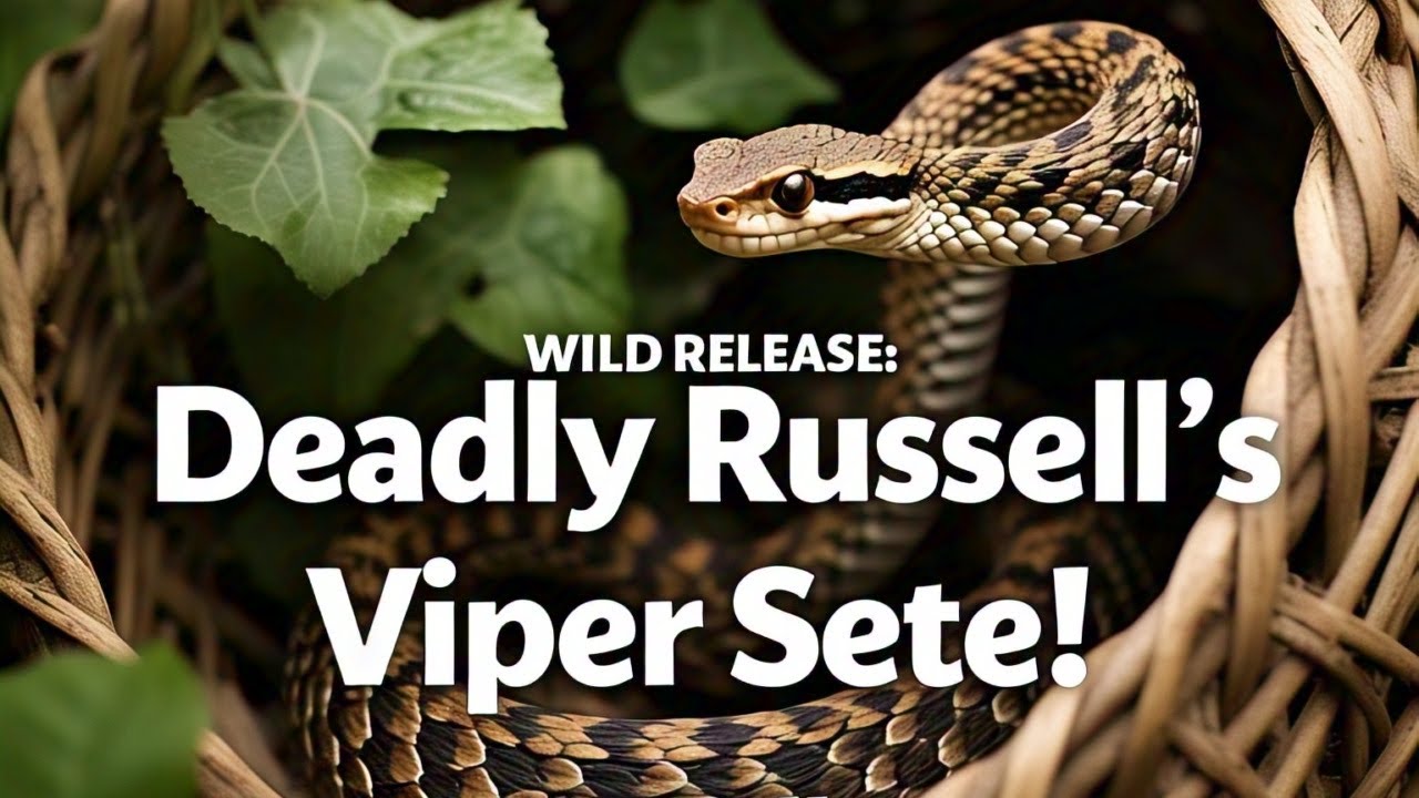 Deadly Russell's viper snake release in wild #russellsviper - YouTube