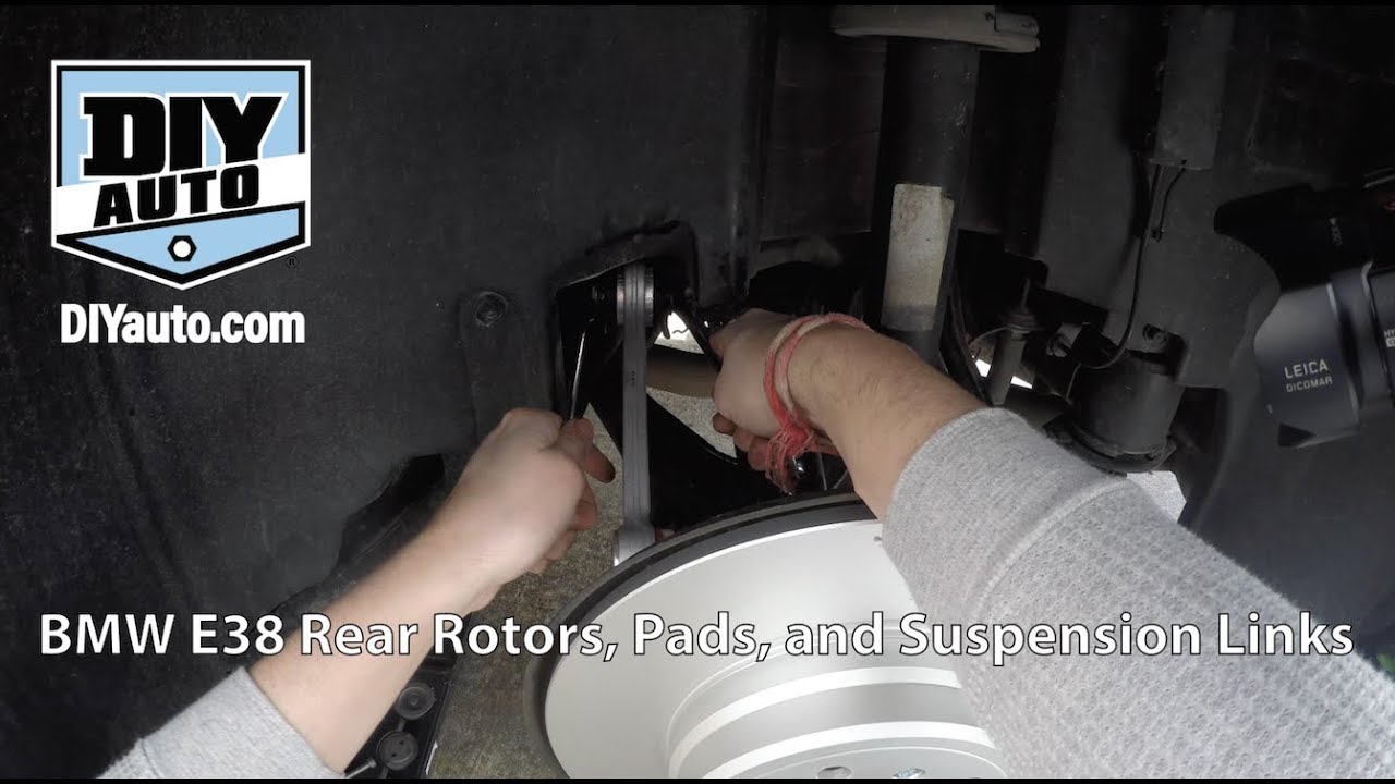 E38 740iL Rear Rotors/Pads and Suspension Links - YouTube