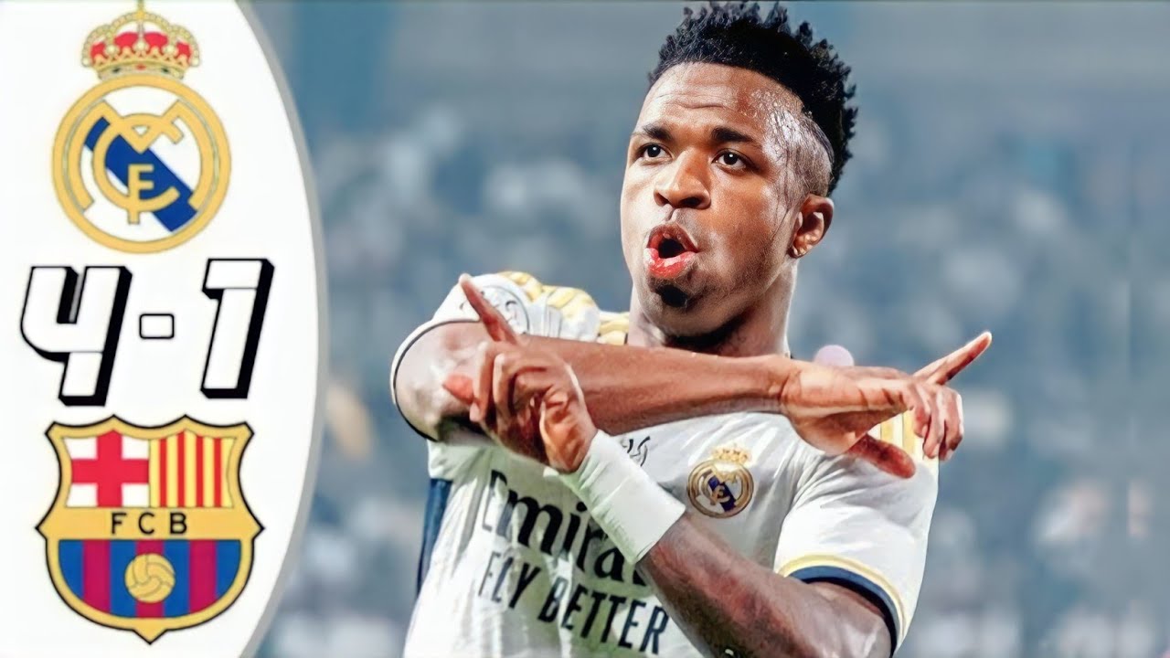 Real Madrid vs Barcelona 4-1- All Goals & Highlights - Supercopa de espana 2024 / bt score109 ...