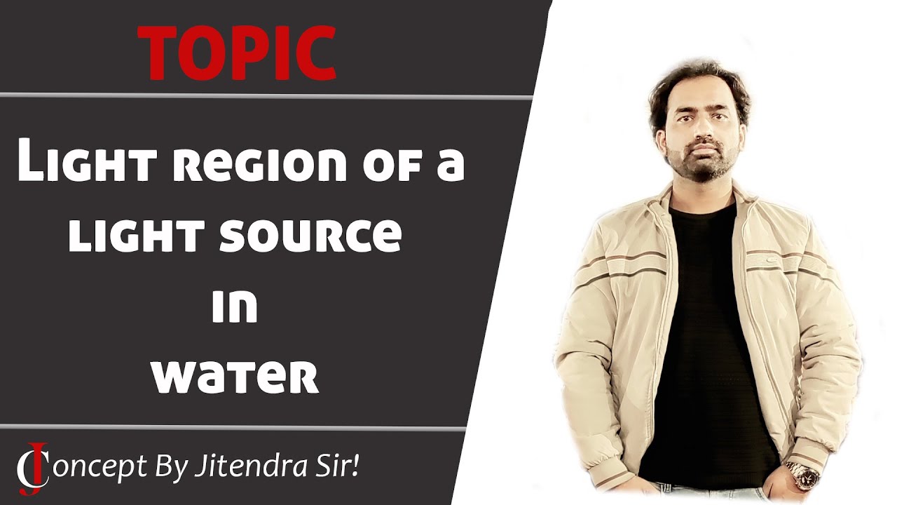 Light region of a light source in water with real life example #science ...