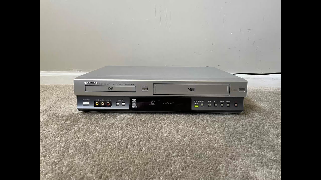 Toshiba SD-V290 DVD VHS VCR Combo Compact Disc CD Player Recorder - YouTube