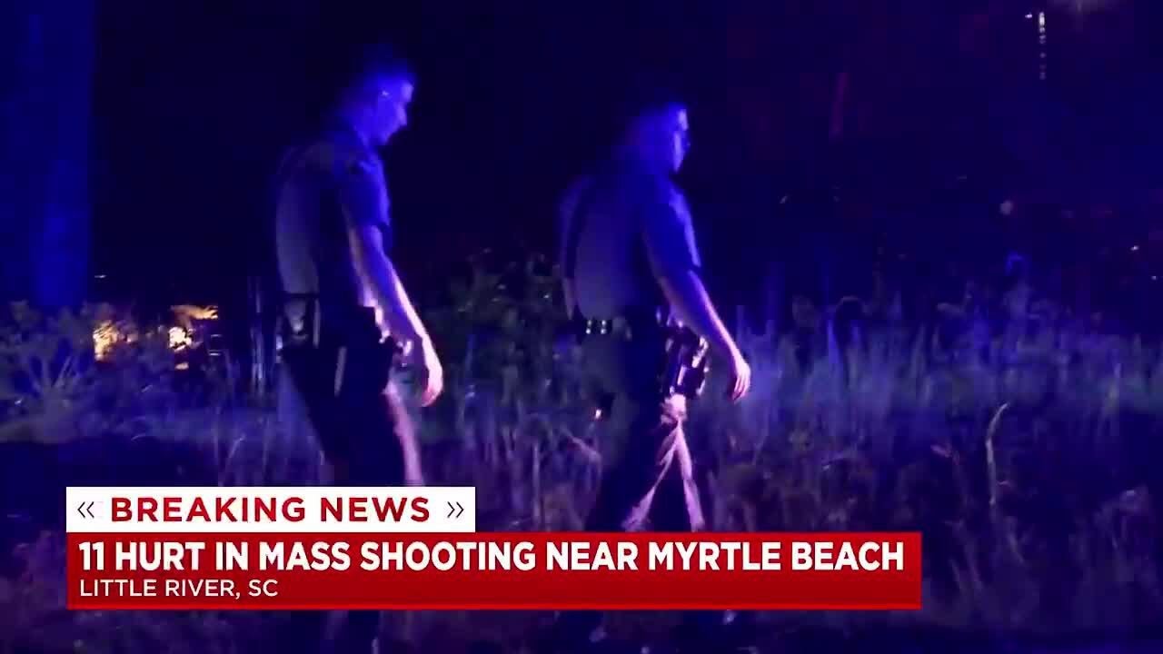 11 hurt in mass shooting near SC beach - YouTube