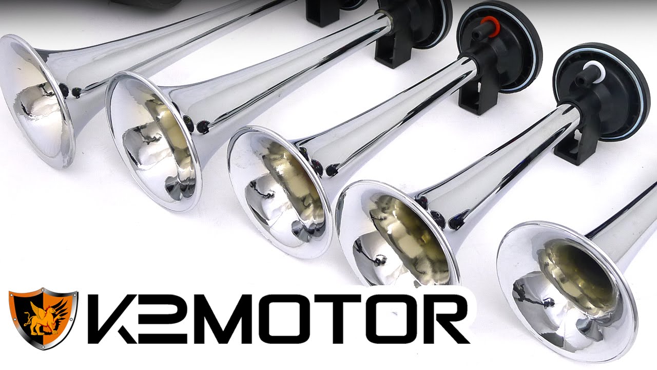 K2 MOTOR DEMO VIDEO: 5 PIPES MUSIC AIR HORN 12V - YouTube