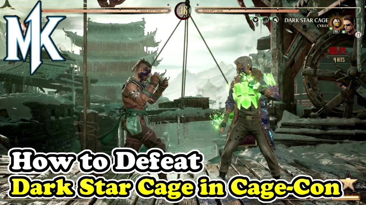 How to Defeat Dark Star Cage in Cage Con Rampart Mortal Kombat 1 - YouTube